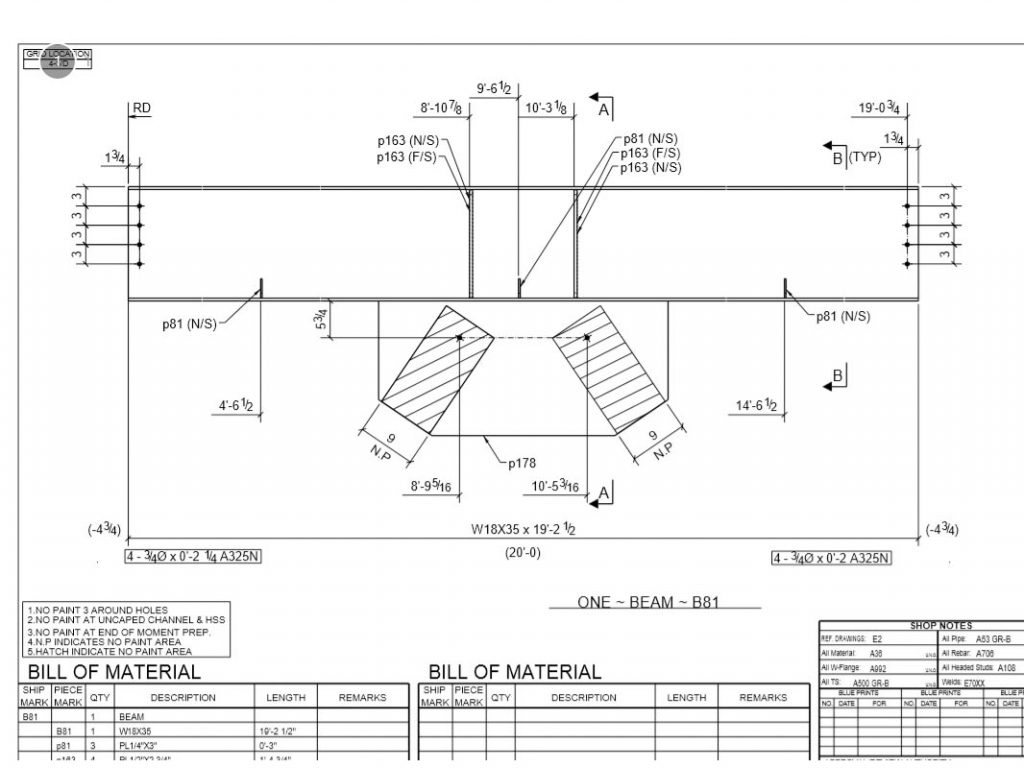 Beam | Welcome to Steel Detailing Firm - (SDF)